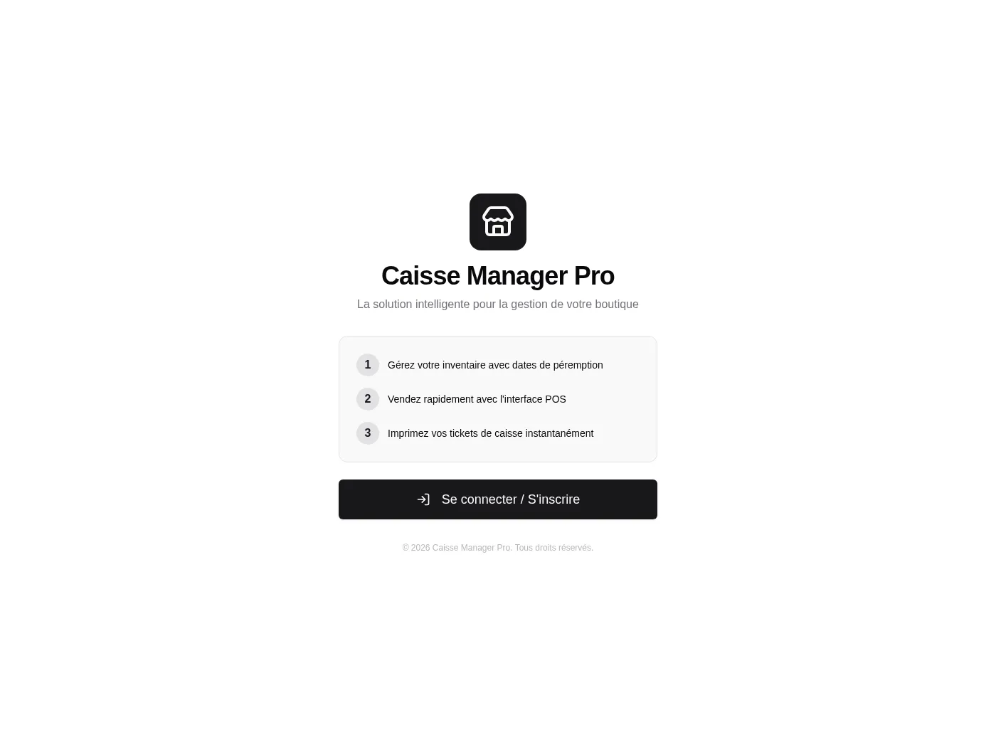 Caisse Manager Pro