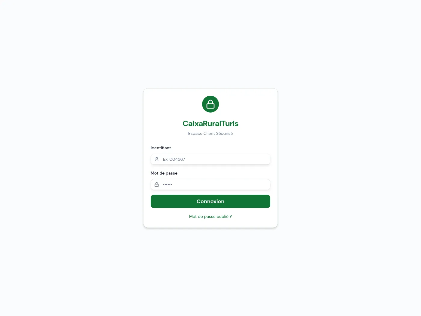 CaixaRuralTuris Client Portal