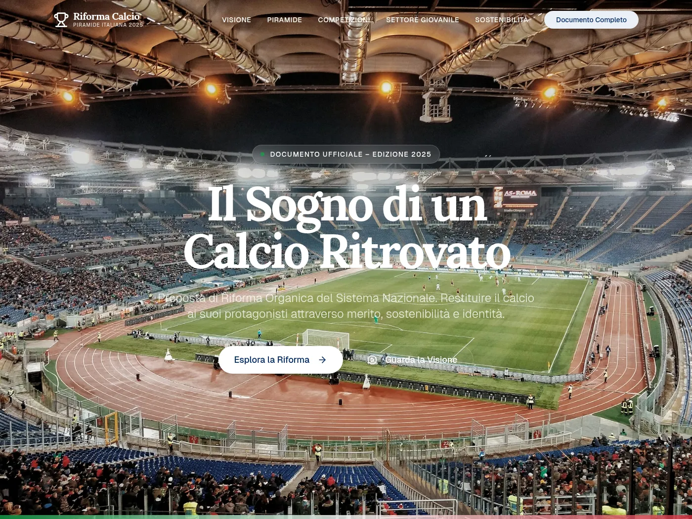 Calcio Pyramid Reform