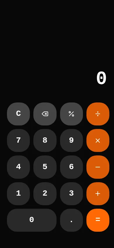 Calculadora Móvel Simples