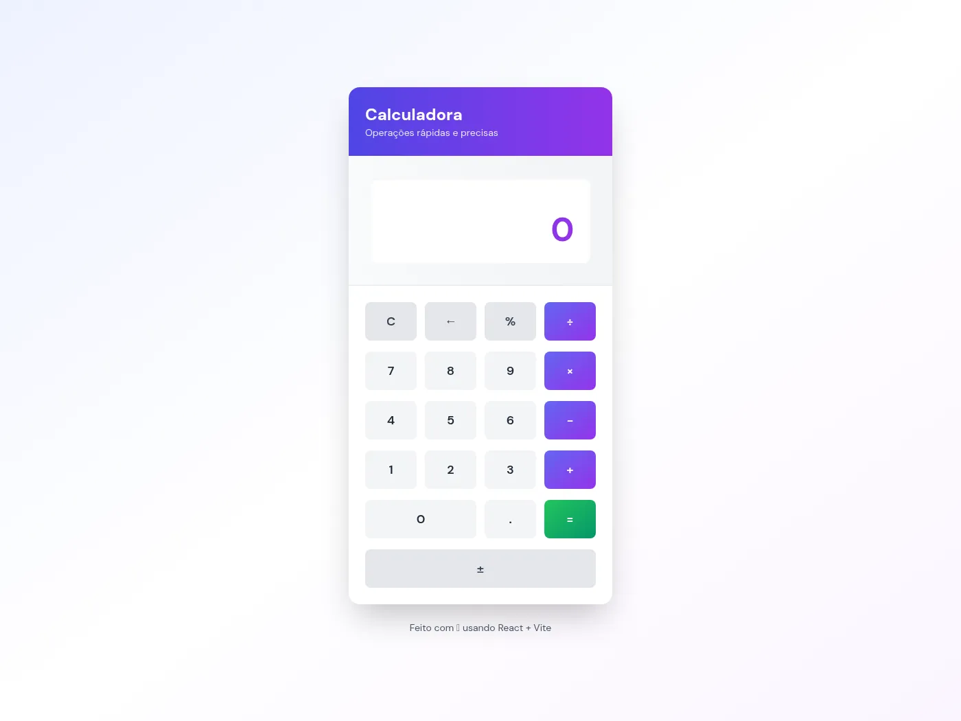 Calculadora Simples Web