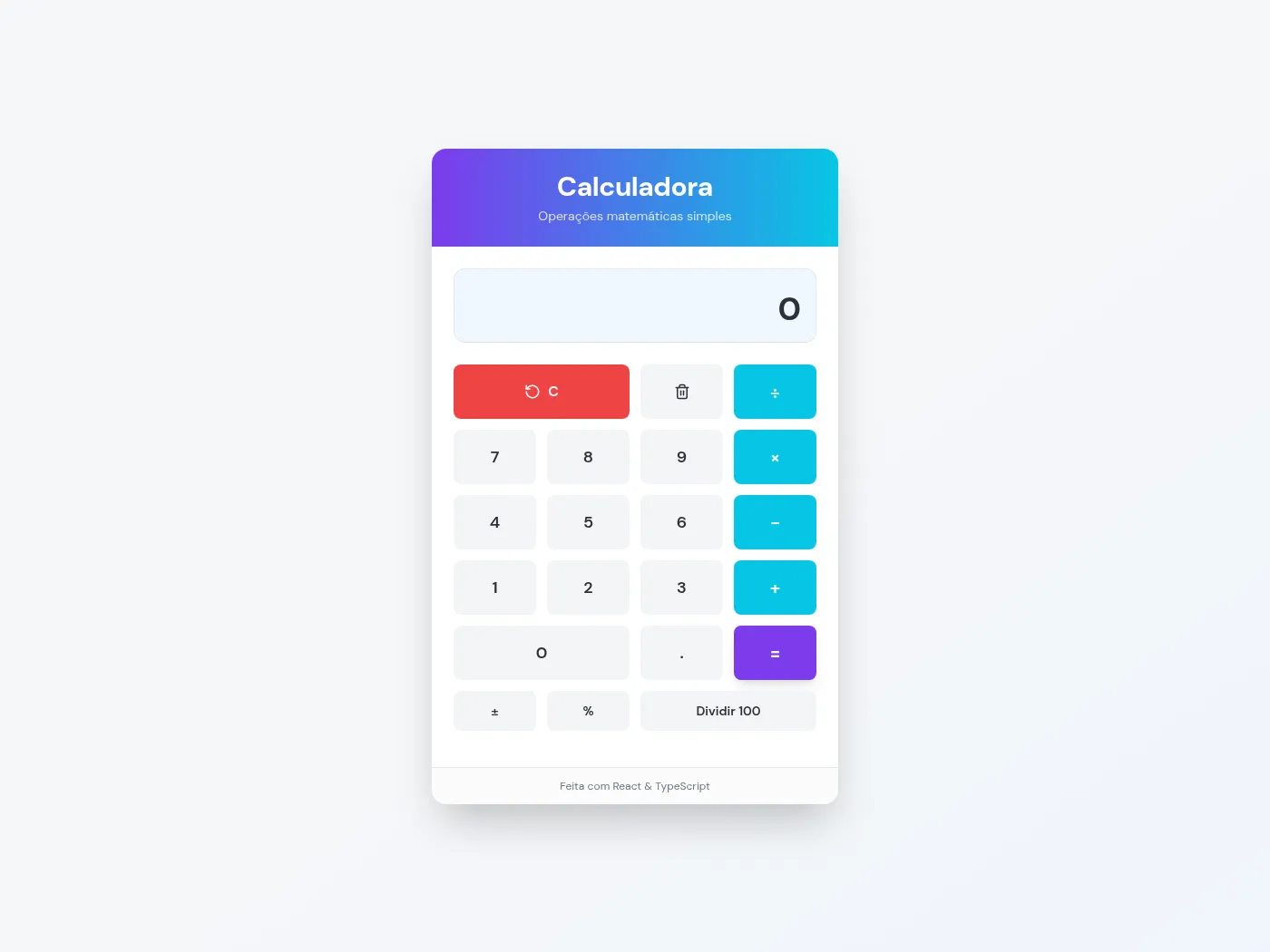 Calculadora Simples Web