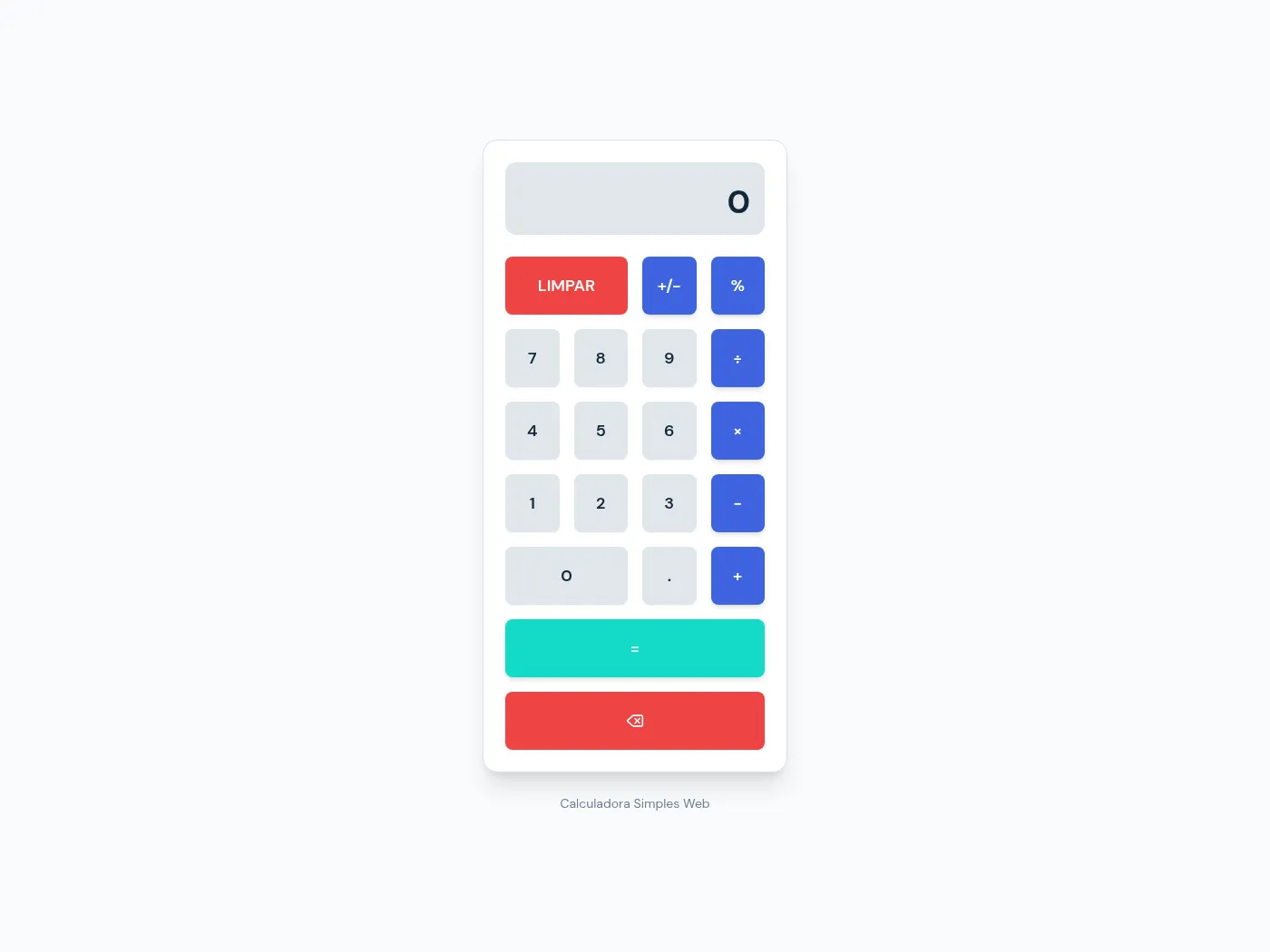 Calculadora Simples Web