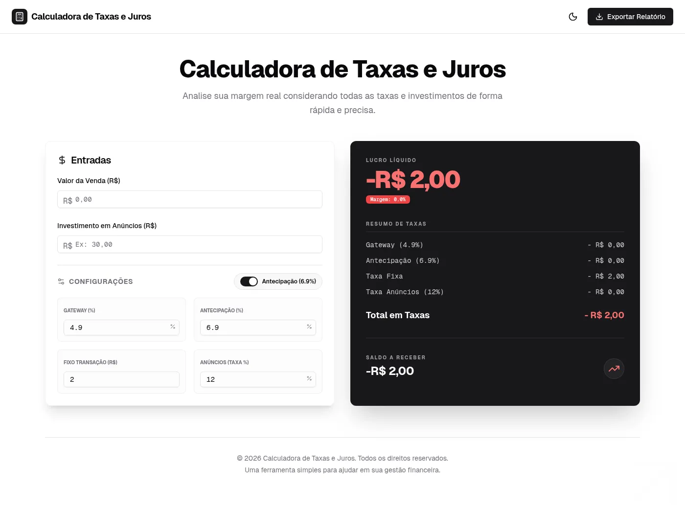 Simples Calculadora Web
