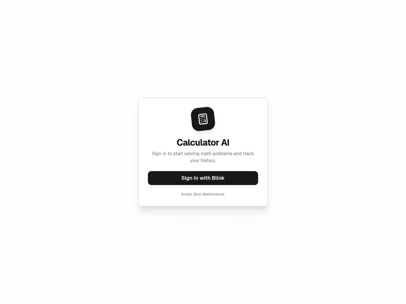 Calculator AI Bot