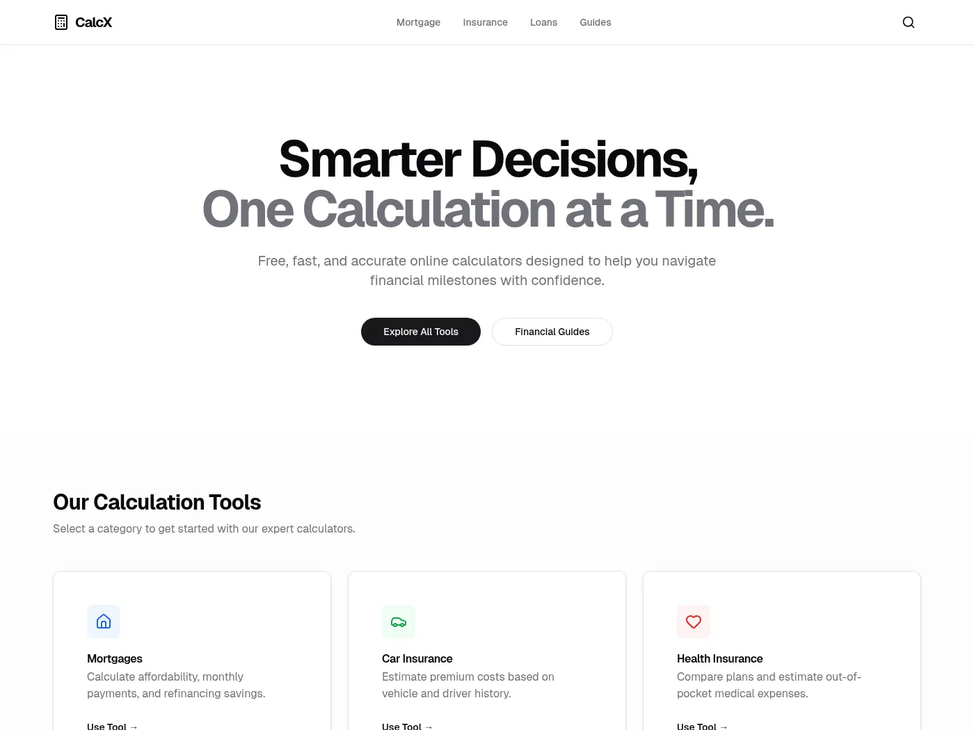 CalcX Online Calculators