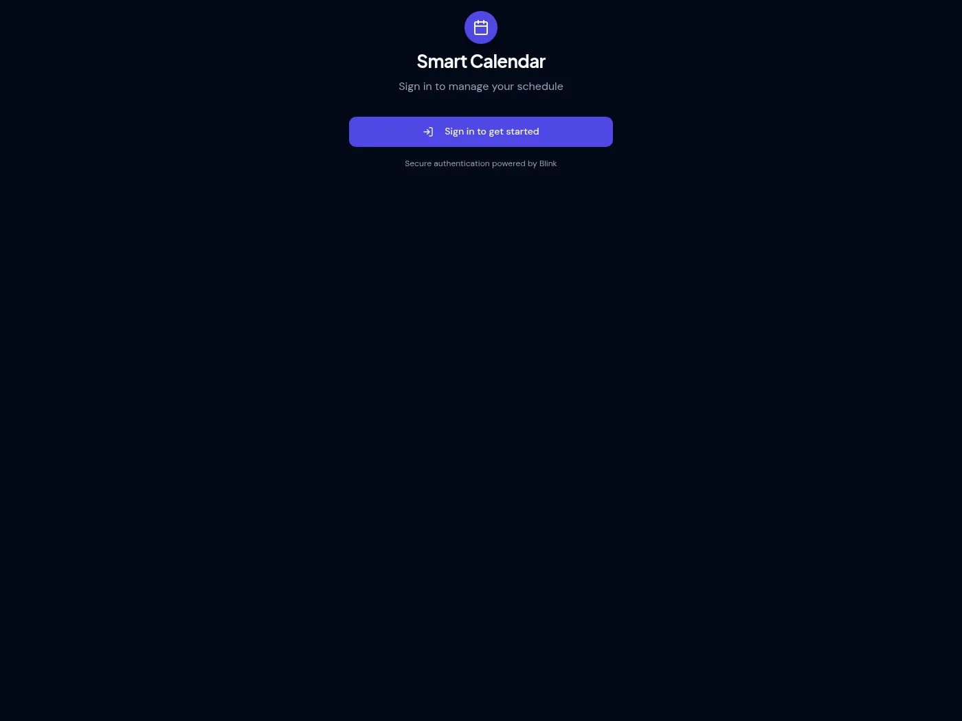 Smart Calendar App