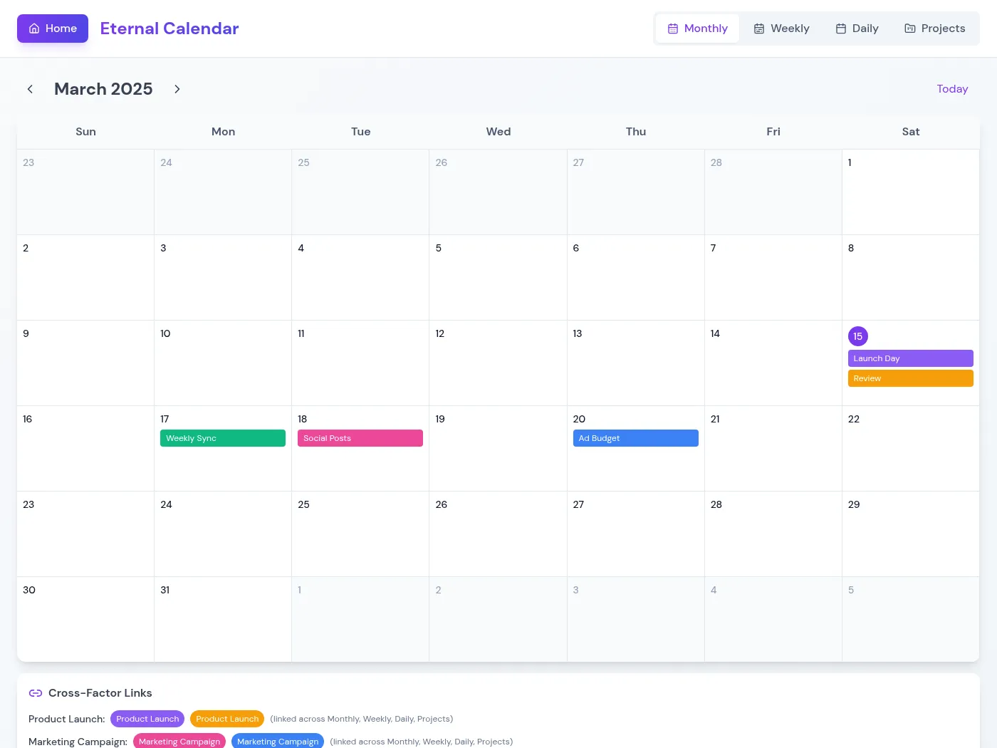 Eternal Calendar