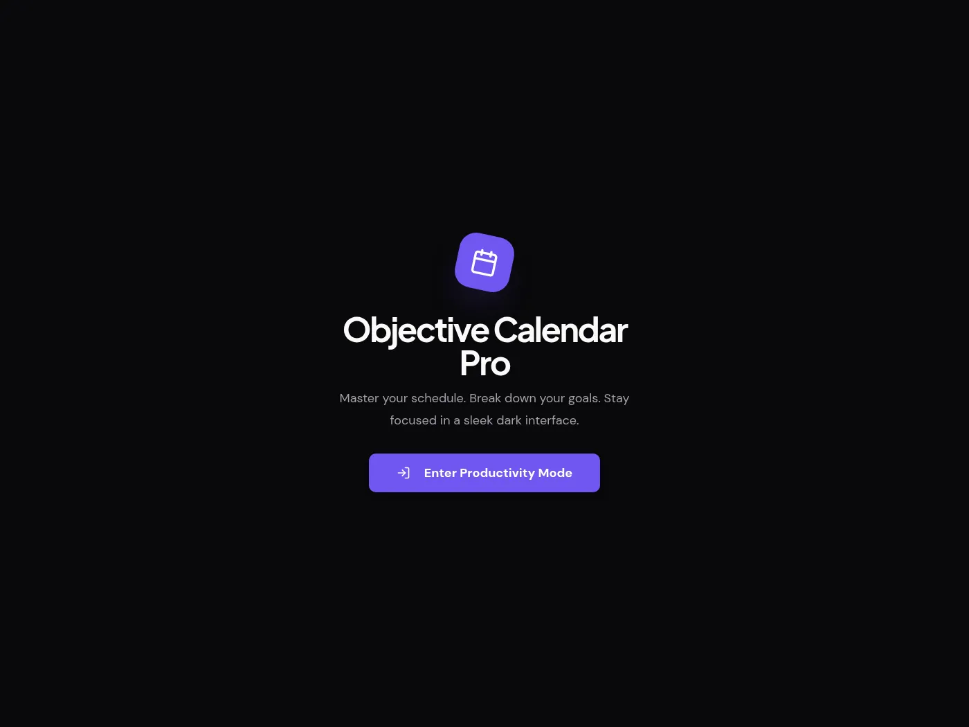 Objective Calendar Pro