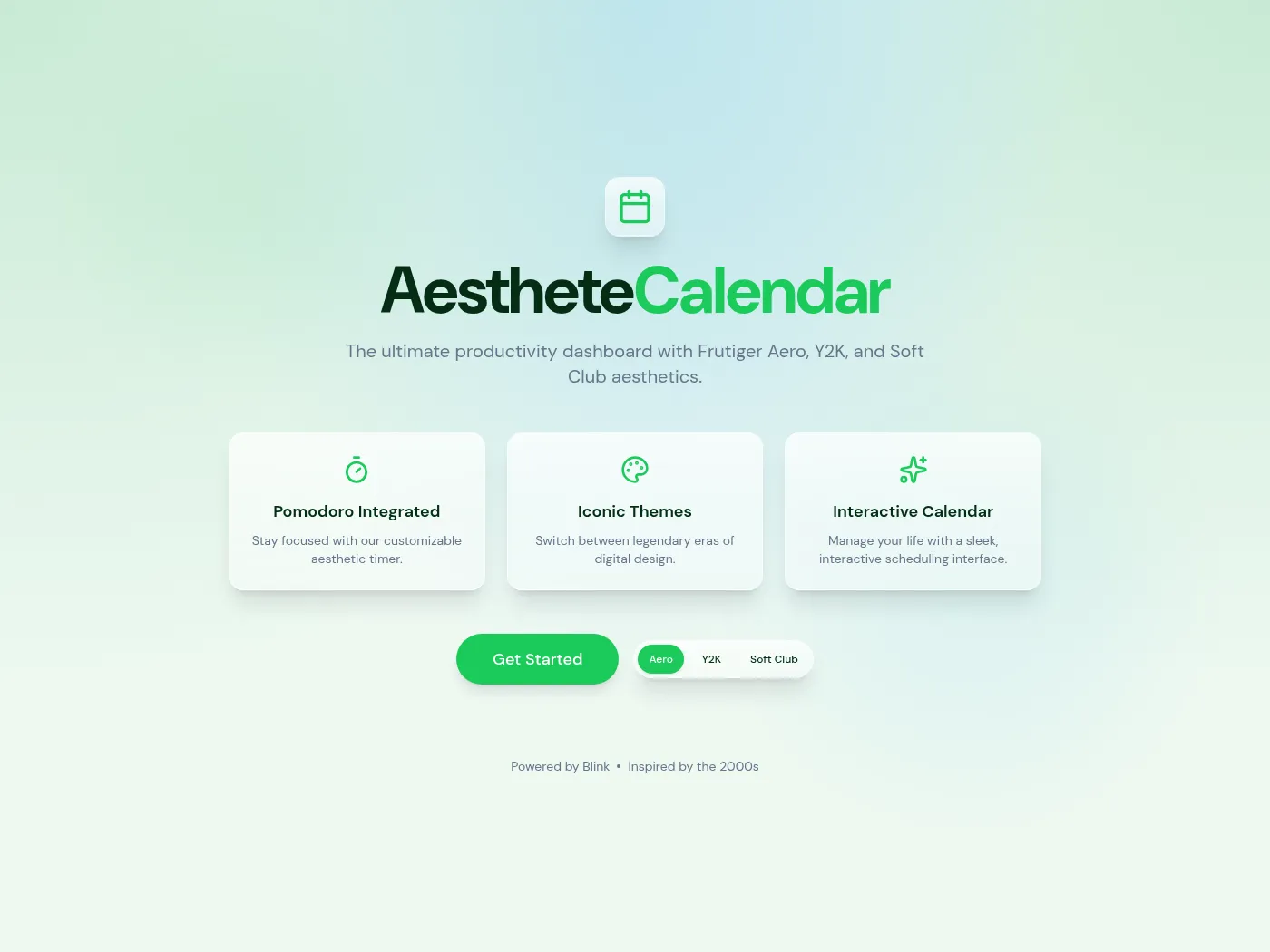 Pomodoro Calendar Dashboard