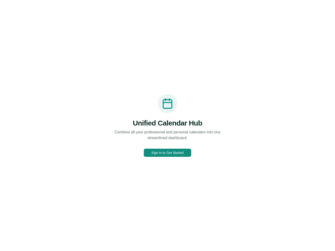 Unified Calendar Hub
