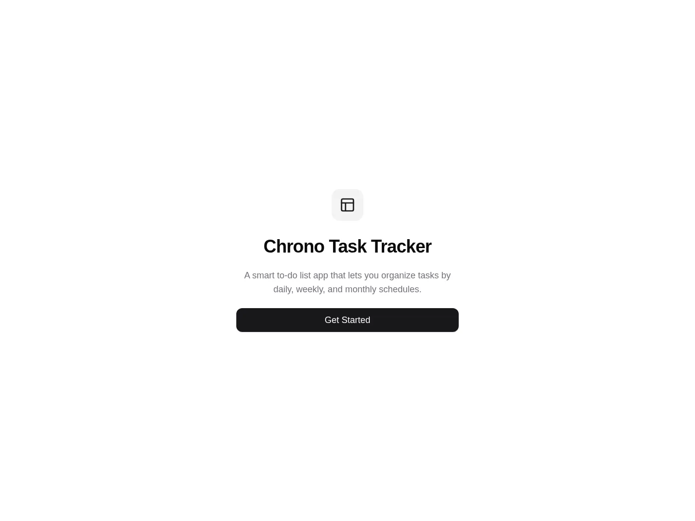 Chrono Task Tracker