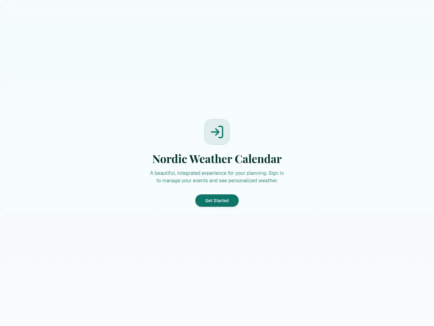 Yearly Weather Calendar