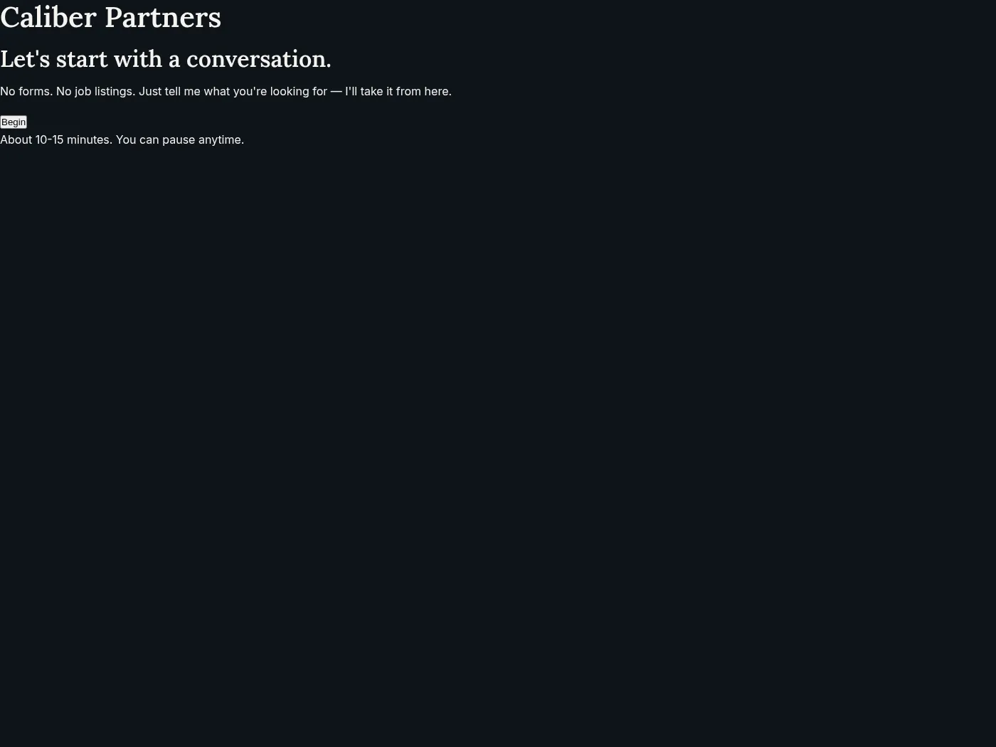 Caliber Voice AI Intake