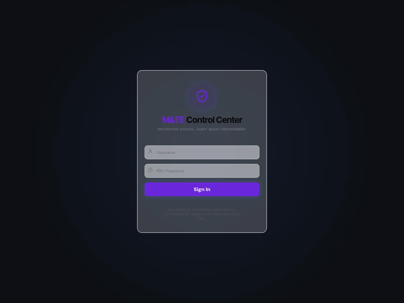 M&TE Calibration Control Center