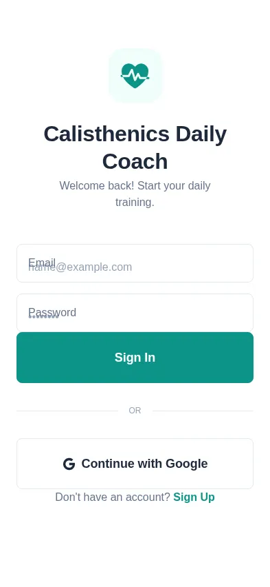 Calisthenics Daily Coach
