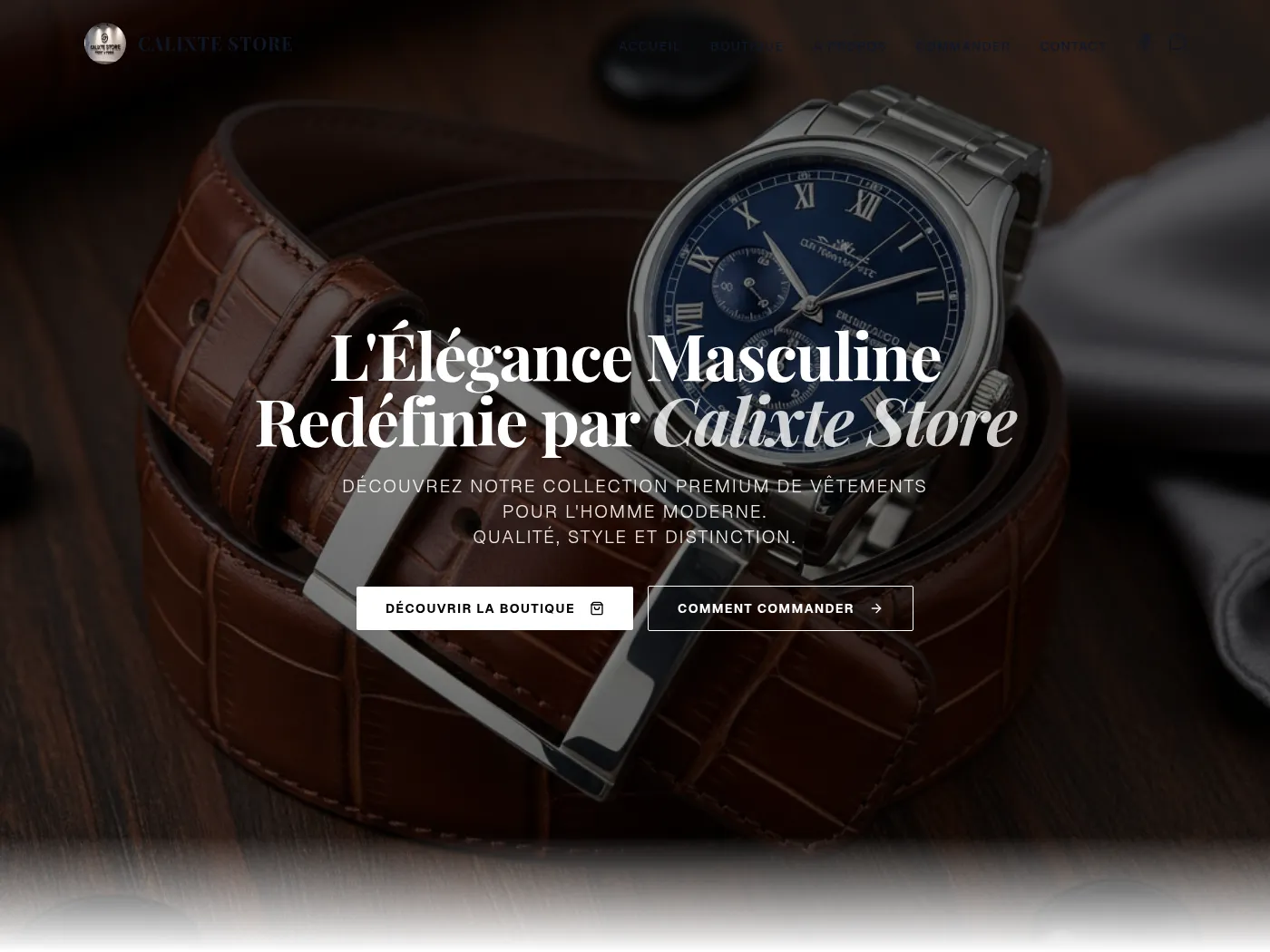 Calixte Store Web Boutique