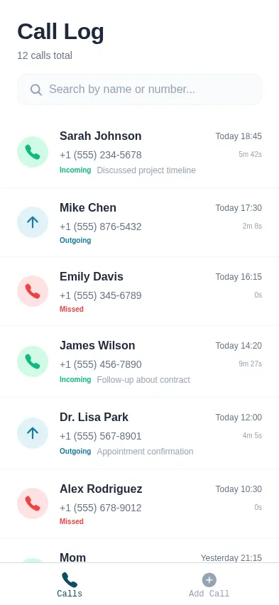 Call Log Editor