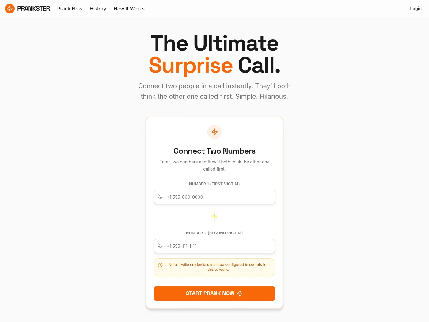 Call Prankster Web