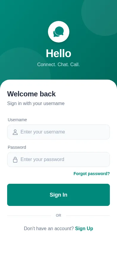 CallConnect Chat App