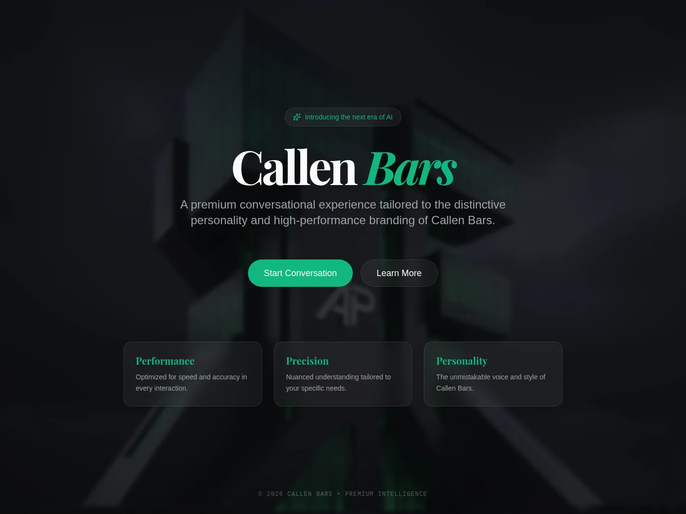 Callen Bars Chatbot