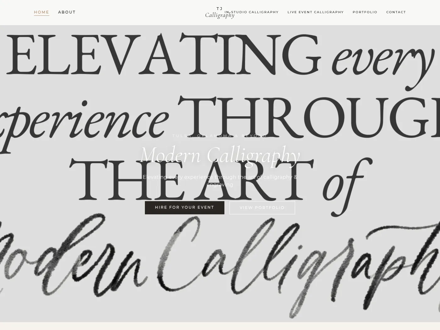 Calligraphy Portfolio Clone