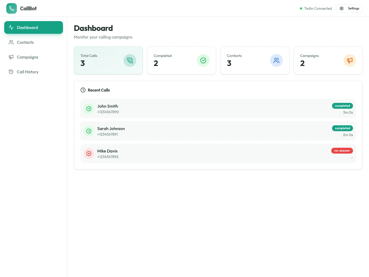 CallBot Automation