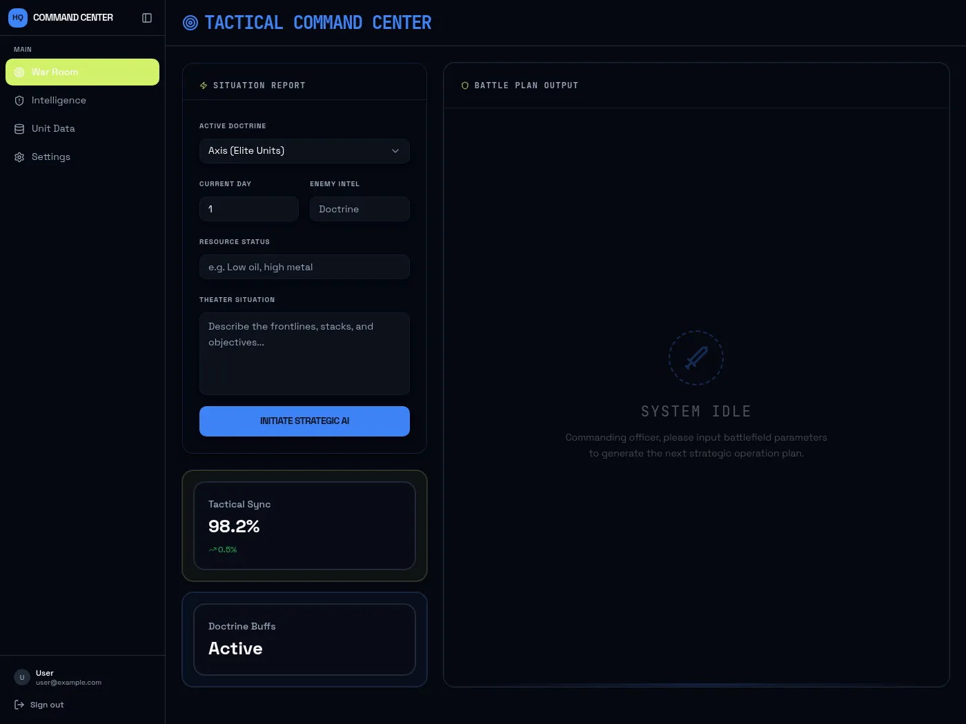 Call of War Optimizer