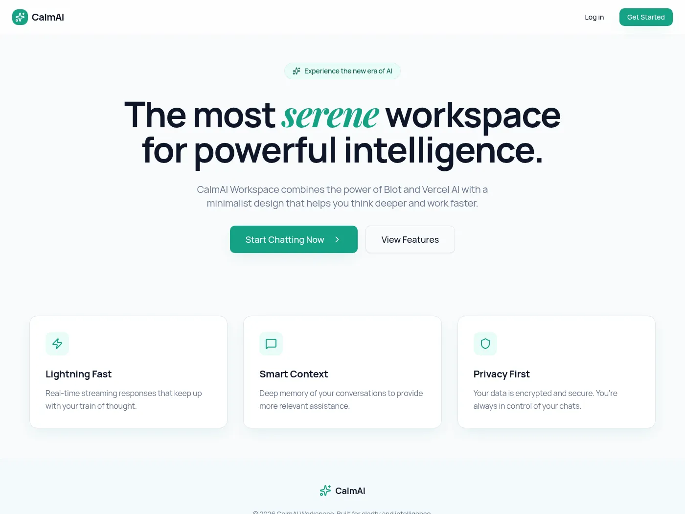 CalmAI Workspace