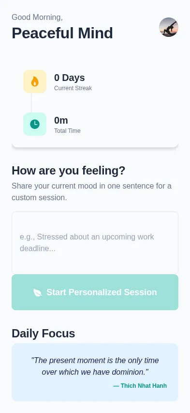 CalmGPT Meditation App