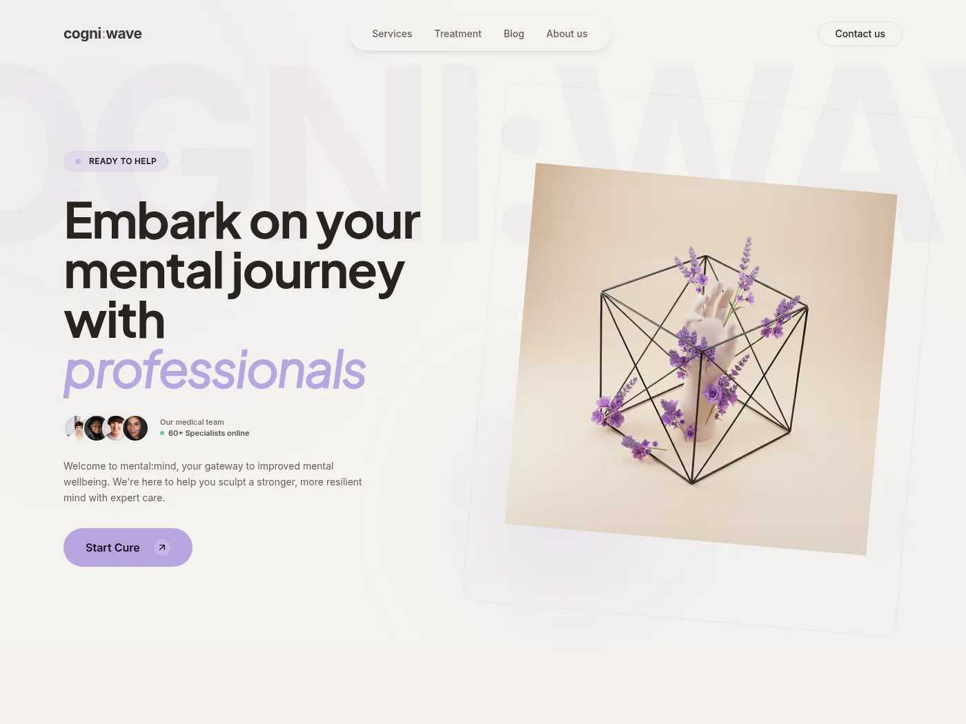 CalmMind Homepage