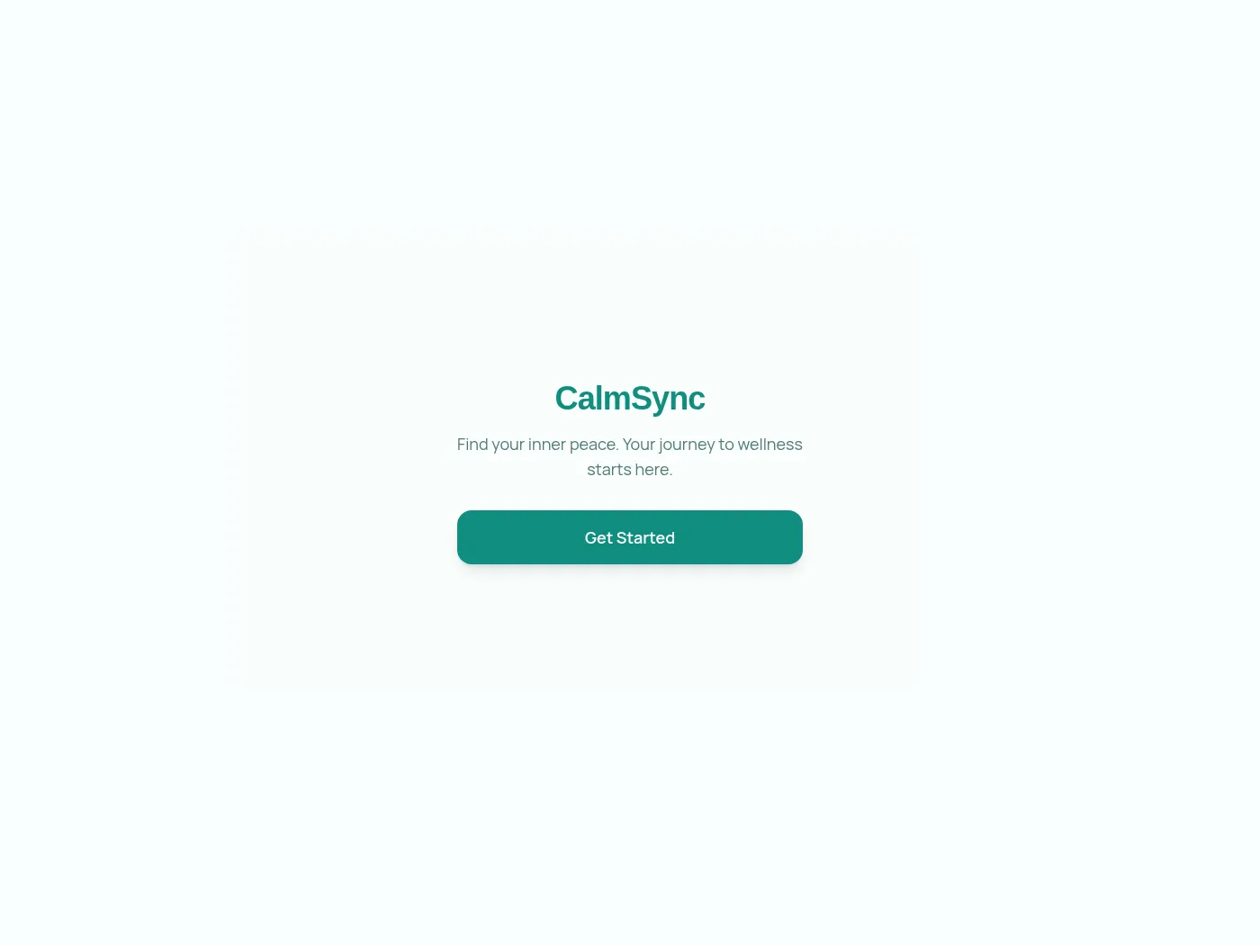 CalmSync Wellness App