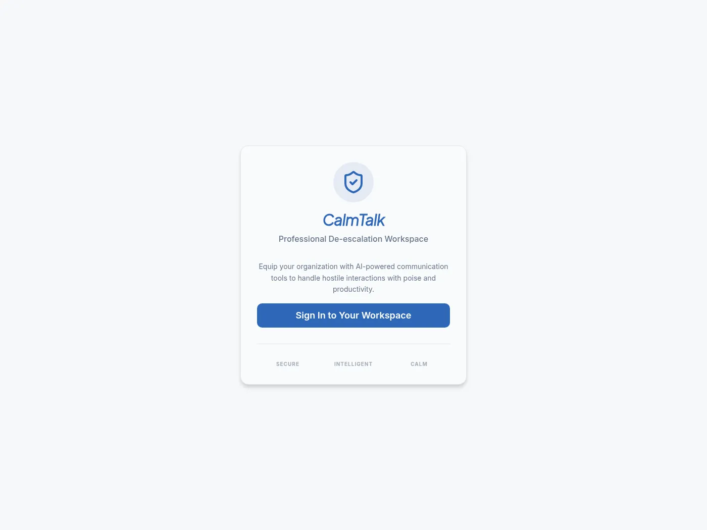 CalmTalk SaaS
