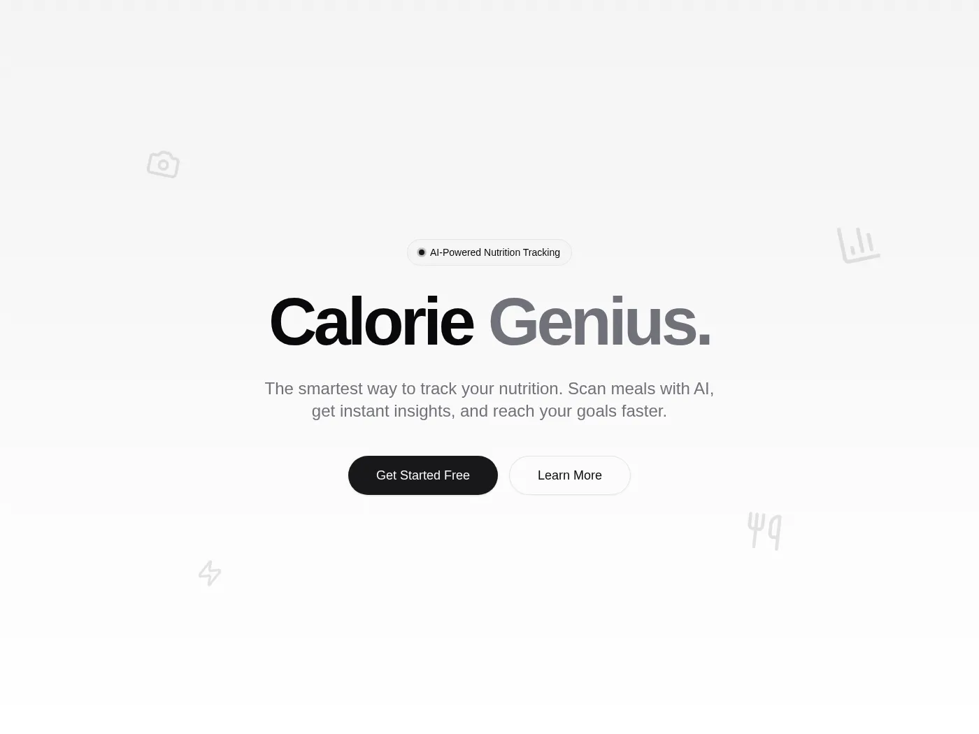 Calorie Genius AI Tracker