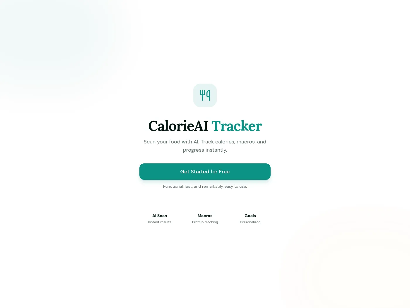 CalorieAI Tracker