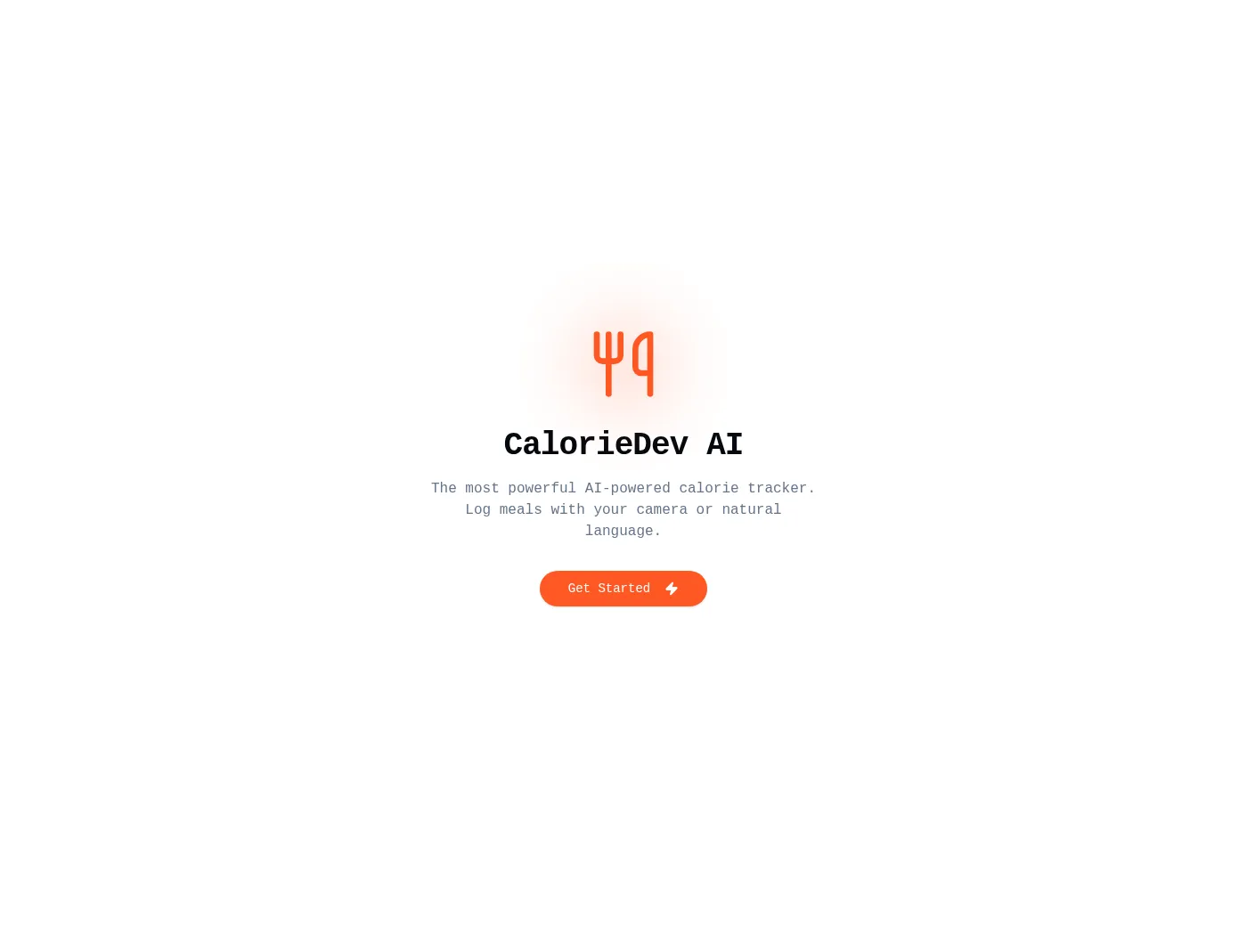 CalorieDev AI Tracker