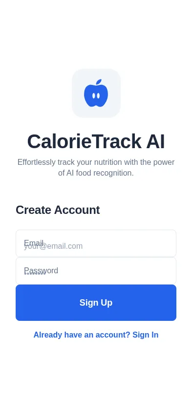 CalorieTrack AI