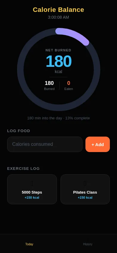 Calorie Time Tracker