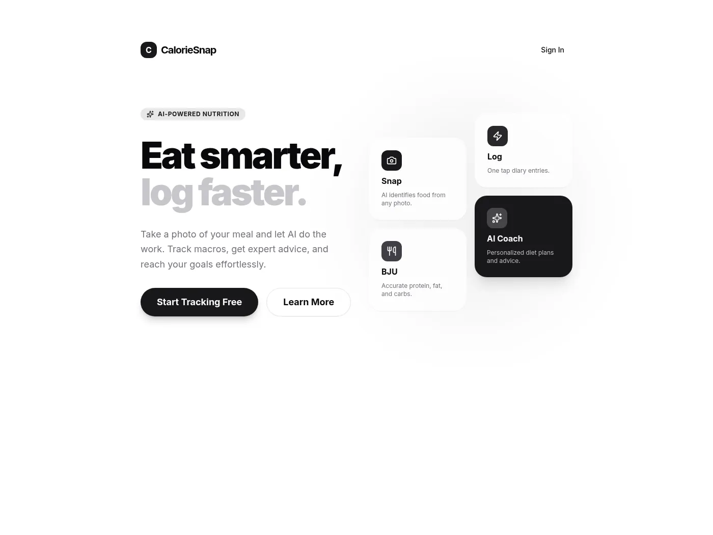 CalorieSnap Tracker