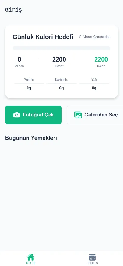 Calorie Snap App