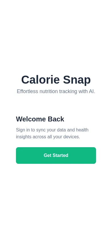 Calorie Snap iOS