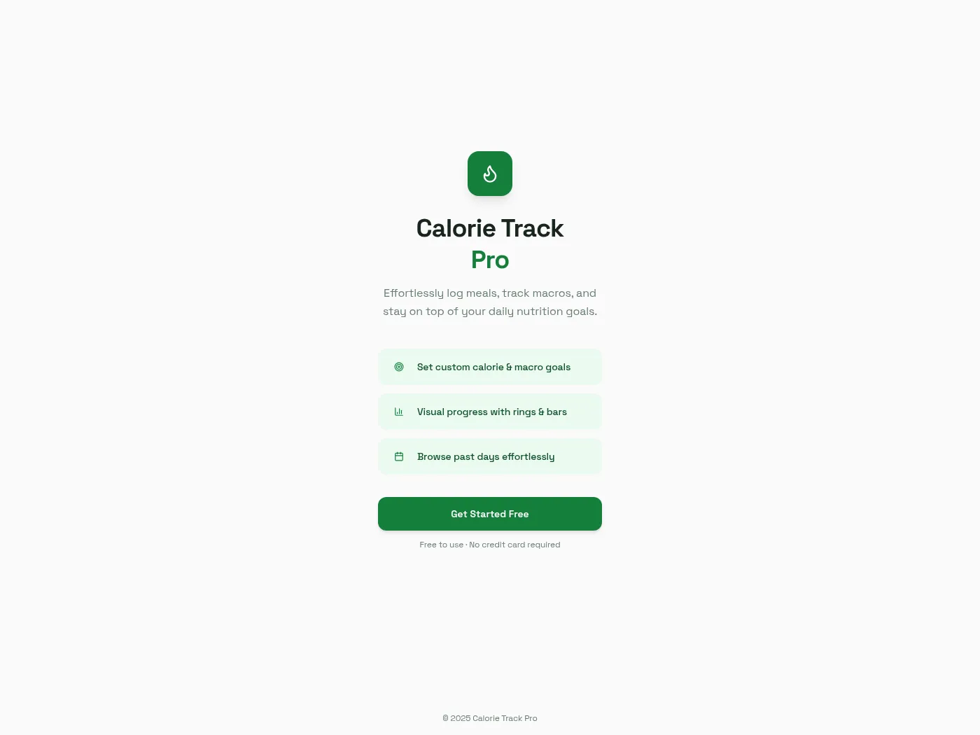 Calorie Track Pro