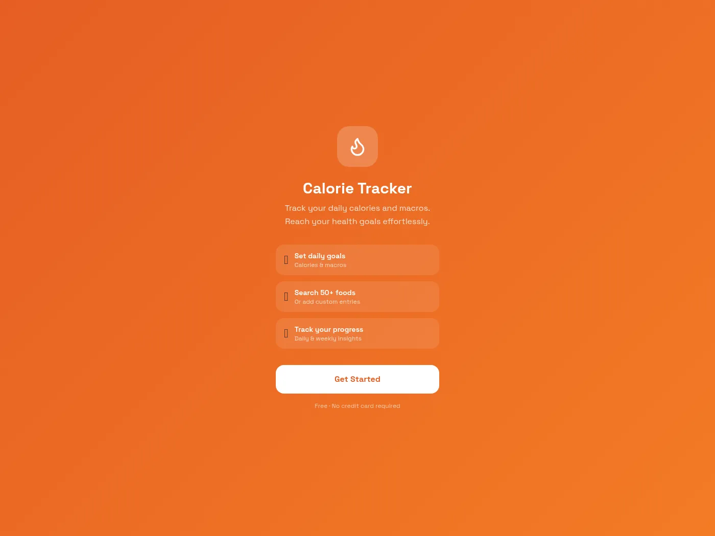 Calorie Count Tracker
