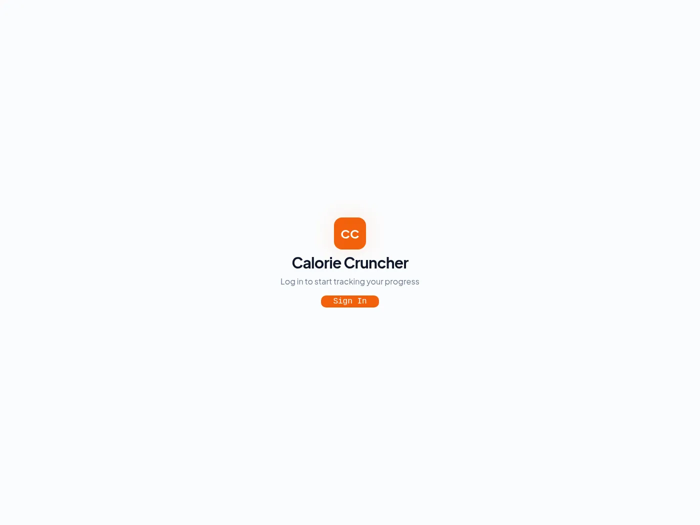 Calorie Cruncher