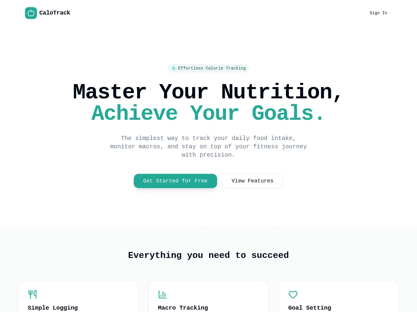 Calorie Counter App