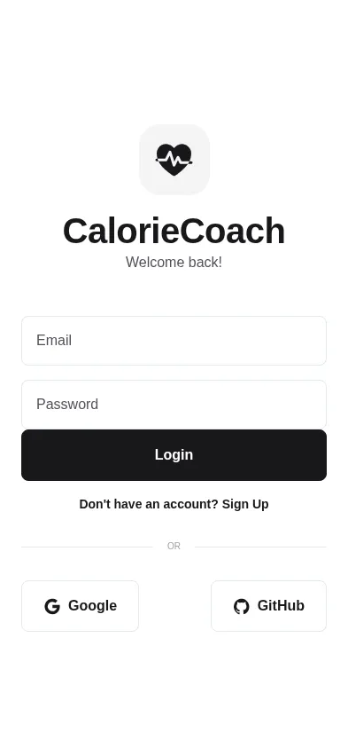 CalorieCoach Multilingual App