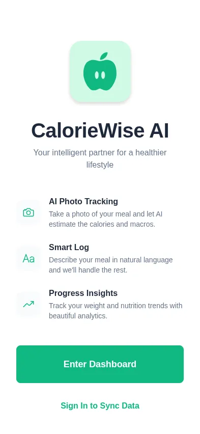 CalorieWise AI Tracker