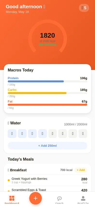 CalSnap Nutrition Tracker