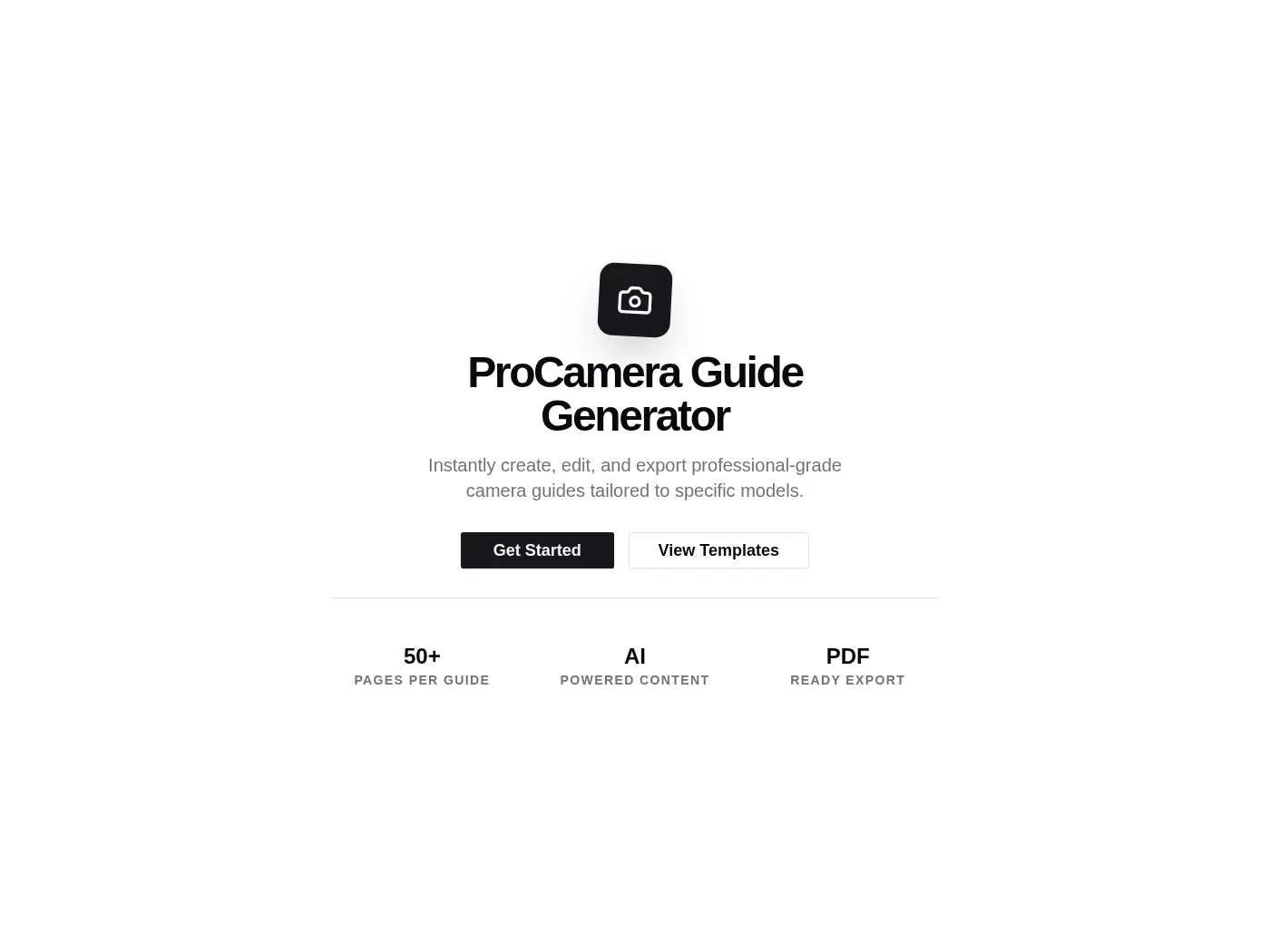 ProCamera Guide Generator