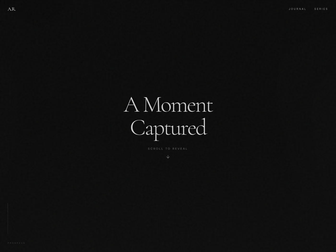 Artistic Camera Reveal